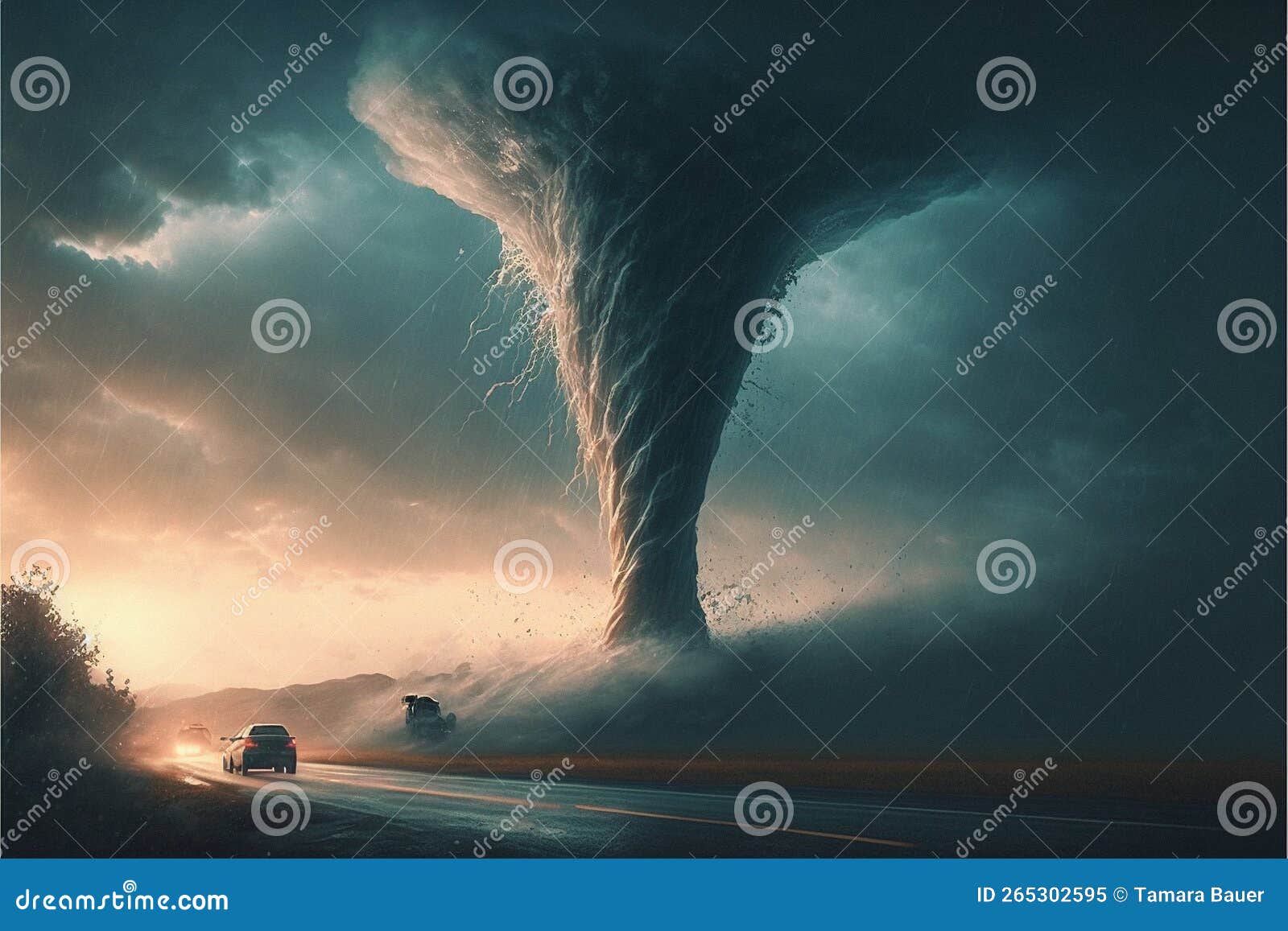 The Fury of Nature during a Tornado Stock Illustration - Illustration ... The Fury of Nature during a Tornado Stock Illustration - Illustration ...