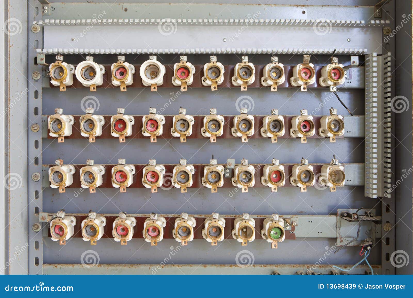 Fuse box stock image. Image of wire, electric, switch - 13698439