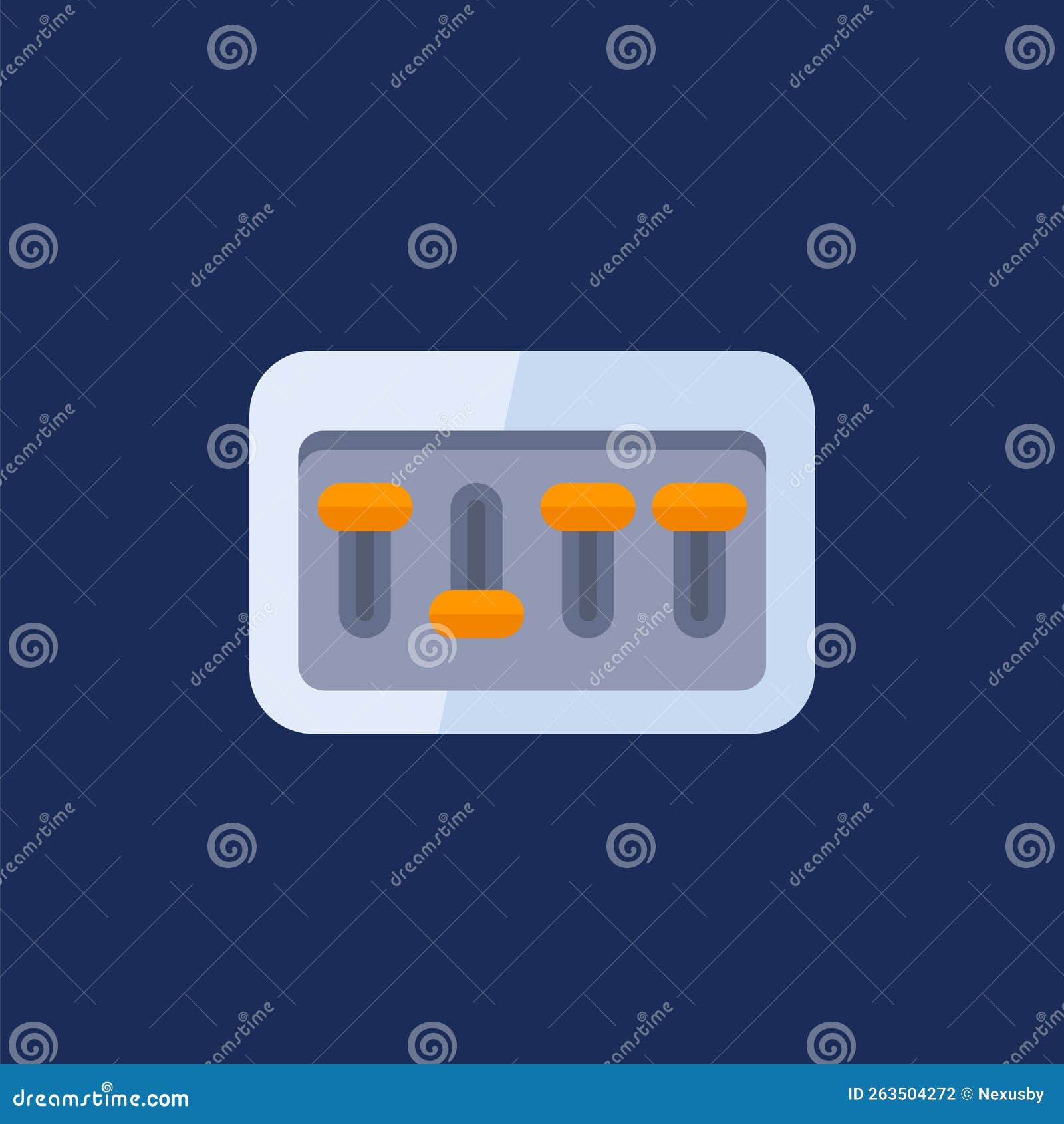 Fuse Box, Switchboard Icon, Vector Stock Vector - Illustration of ...