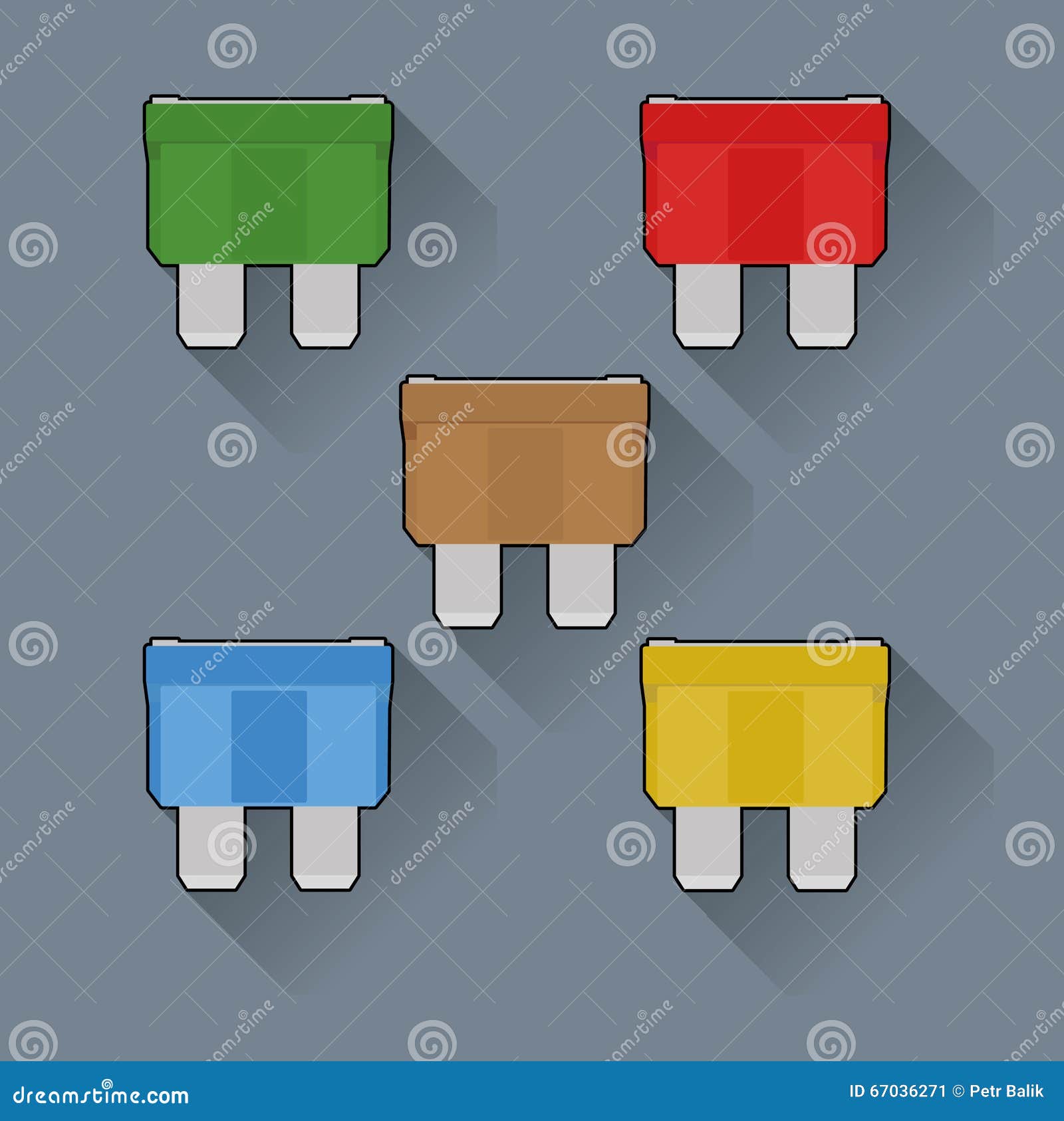 Fuse in the car stock illustration. Illustration of fuse - 67036271