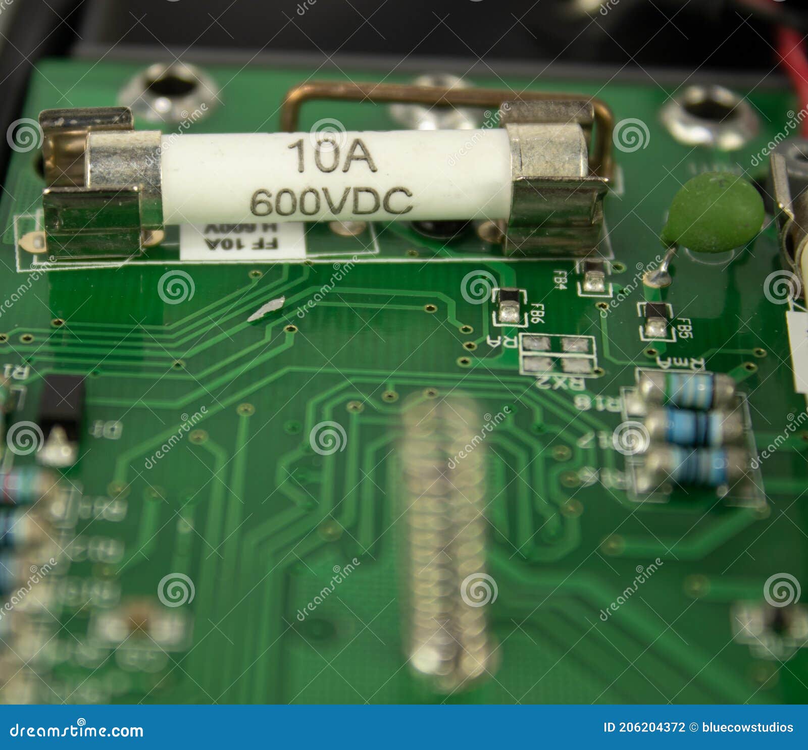 The Fuse Component on a Pcb Board Stock Photo - Image of electronic ...