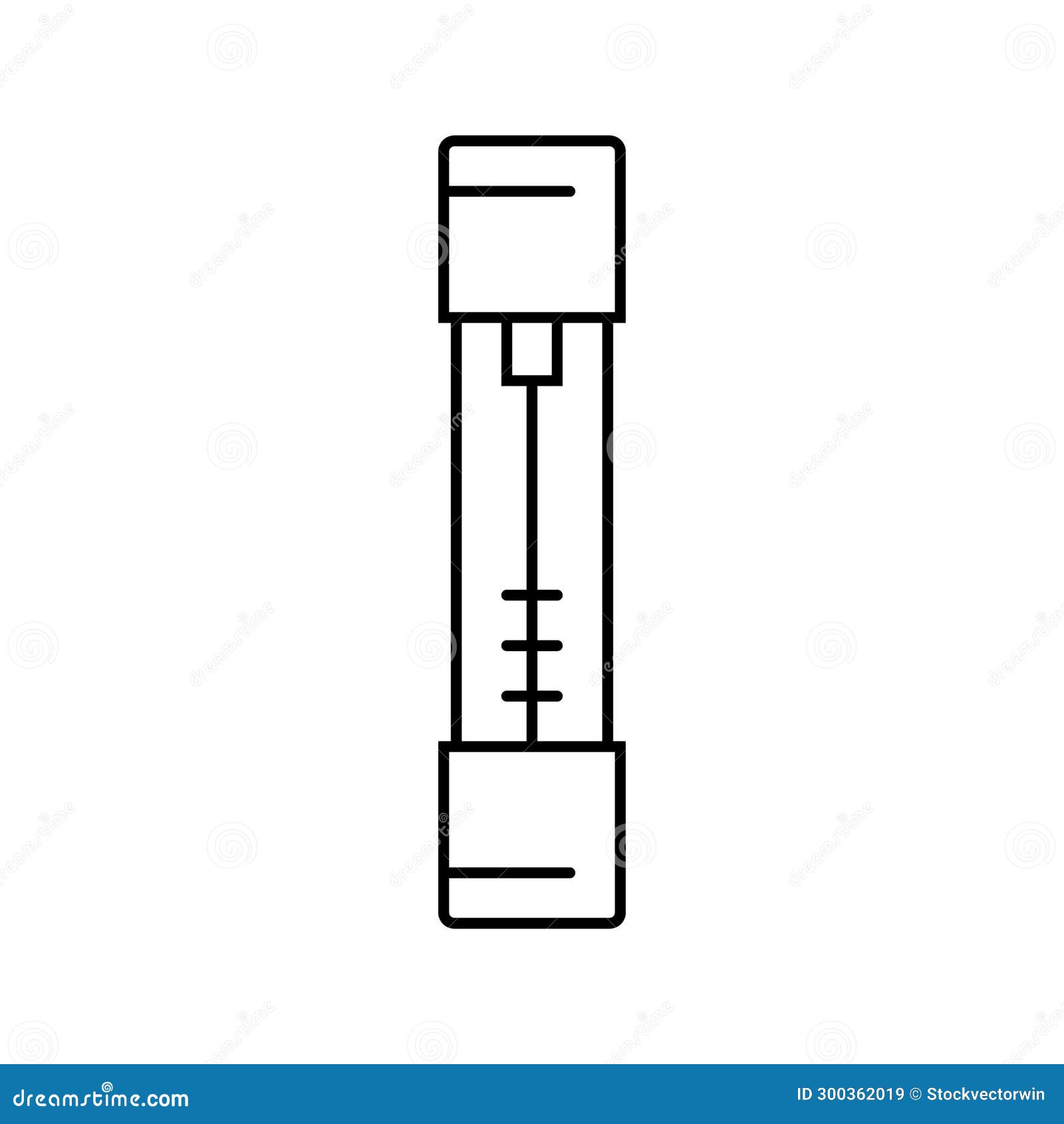 Fuse Electrical Engineer Line Icon Vector Illustration Stock ...