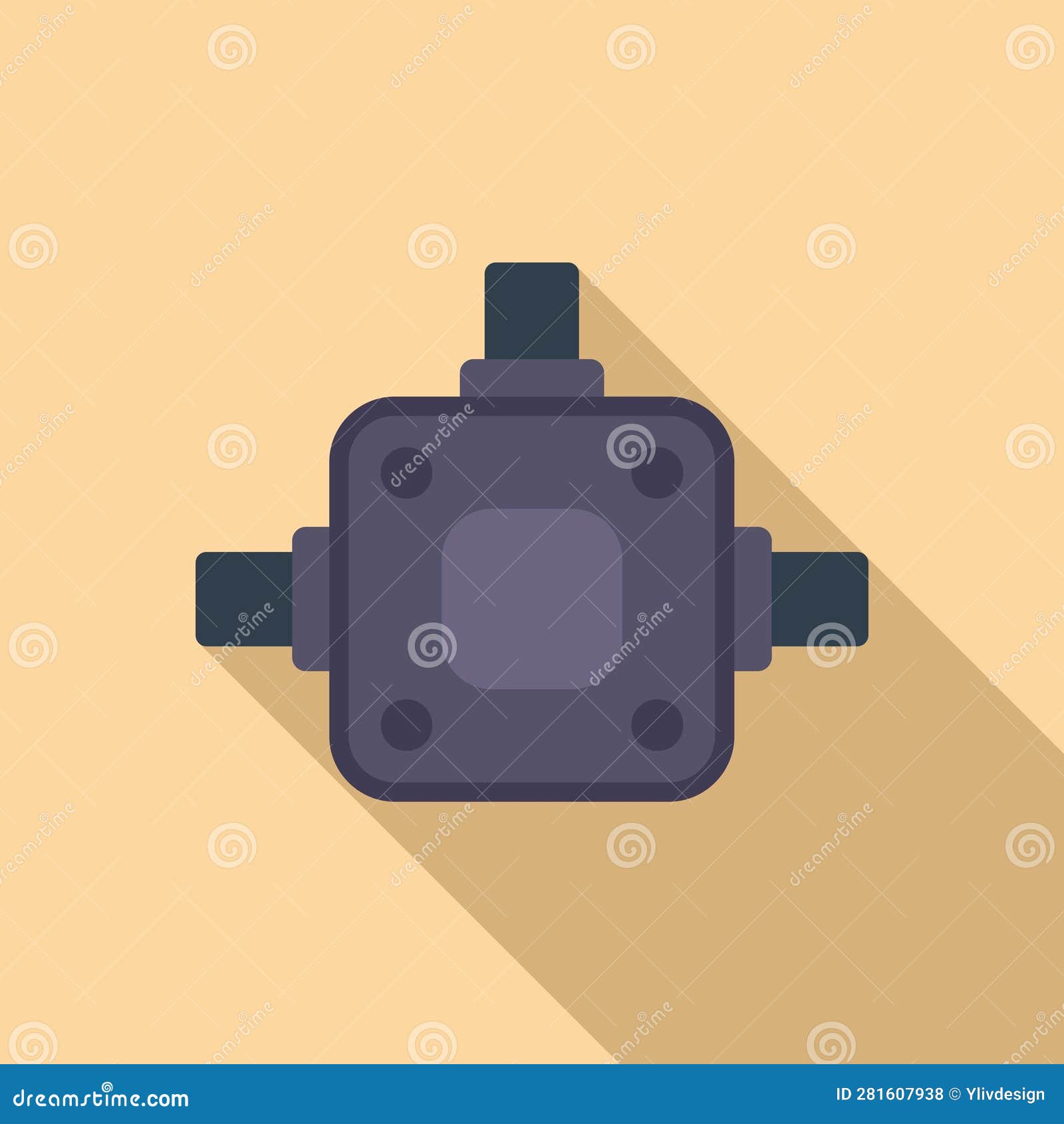 Electric Junction Box Icon. Junction Box Sign. Instrument Junction Box ...