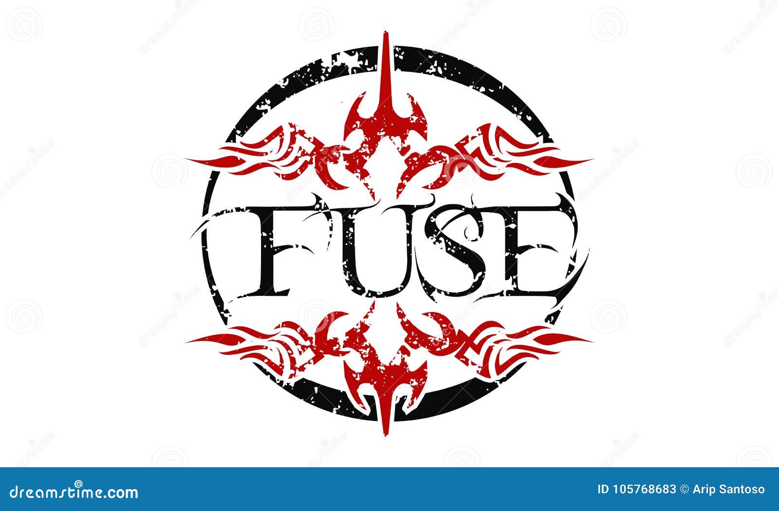 Fuse Letter Logo Design Template Stock Vector - Illustration of ...