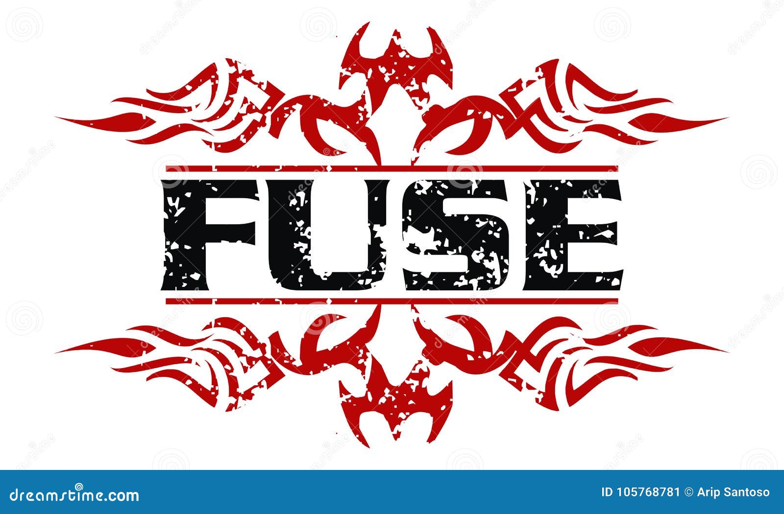 Fuse Letter Logo Design Template Stock Vector - Illustration of ...