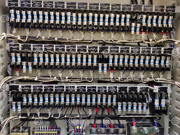 Fuse Rack Panel stock photo. Image of fuse, engine, multimedia - 221511654