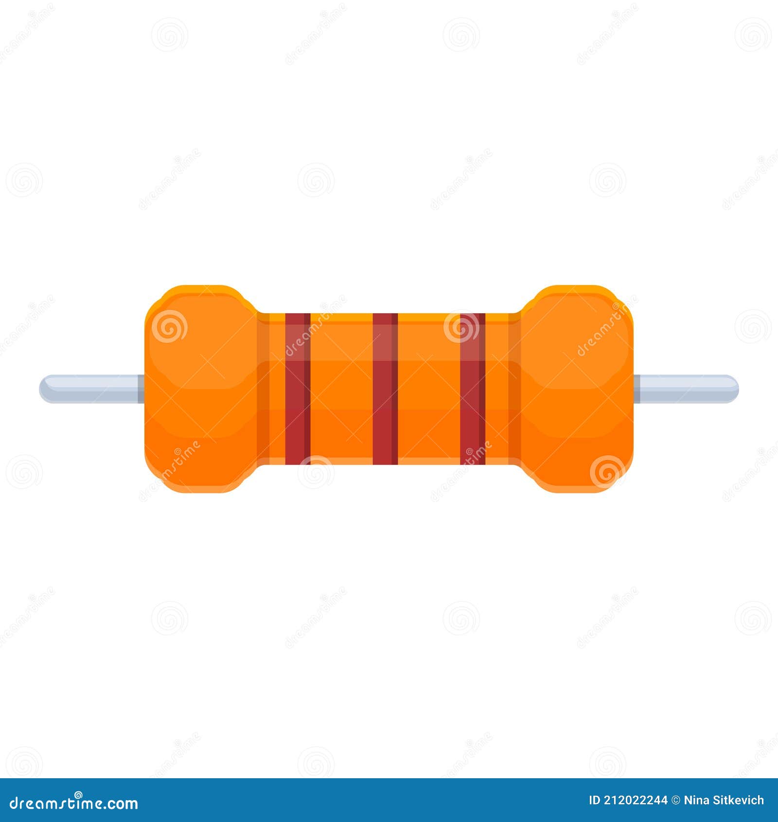 Resistor Icon On White Background. Simple Element Illustration From ...