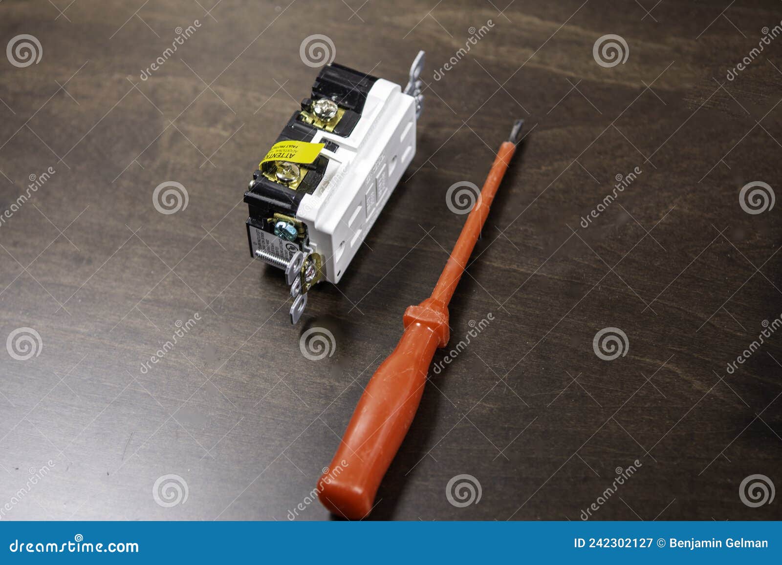 Fuse Socket and Screwdriver on the Table Stock Image - Image of ...