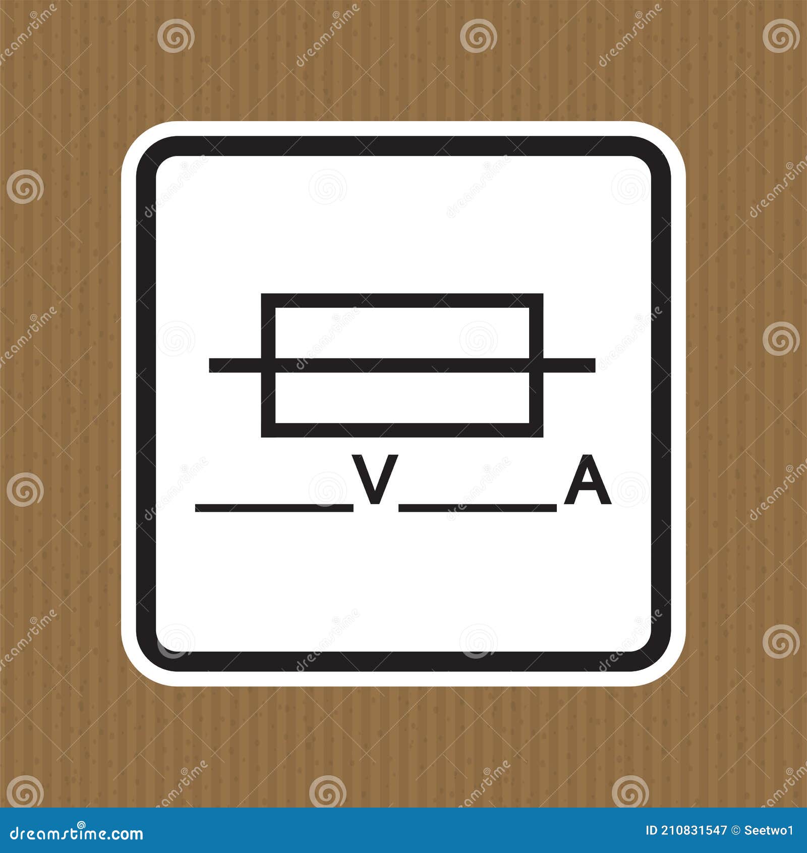 Fuse Writable Symbol Sign Isolate On White Background,Vector ...