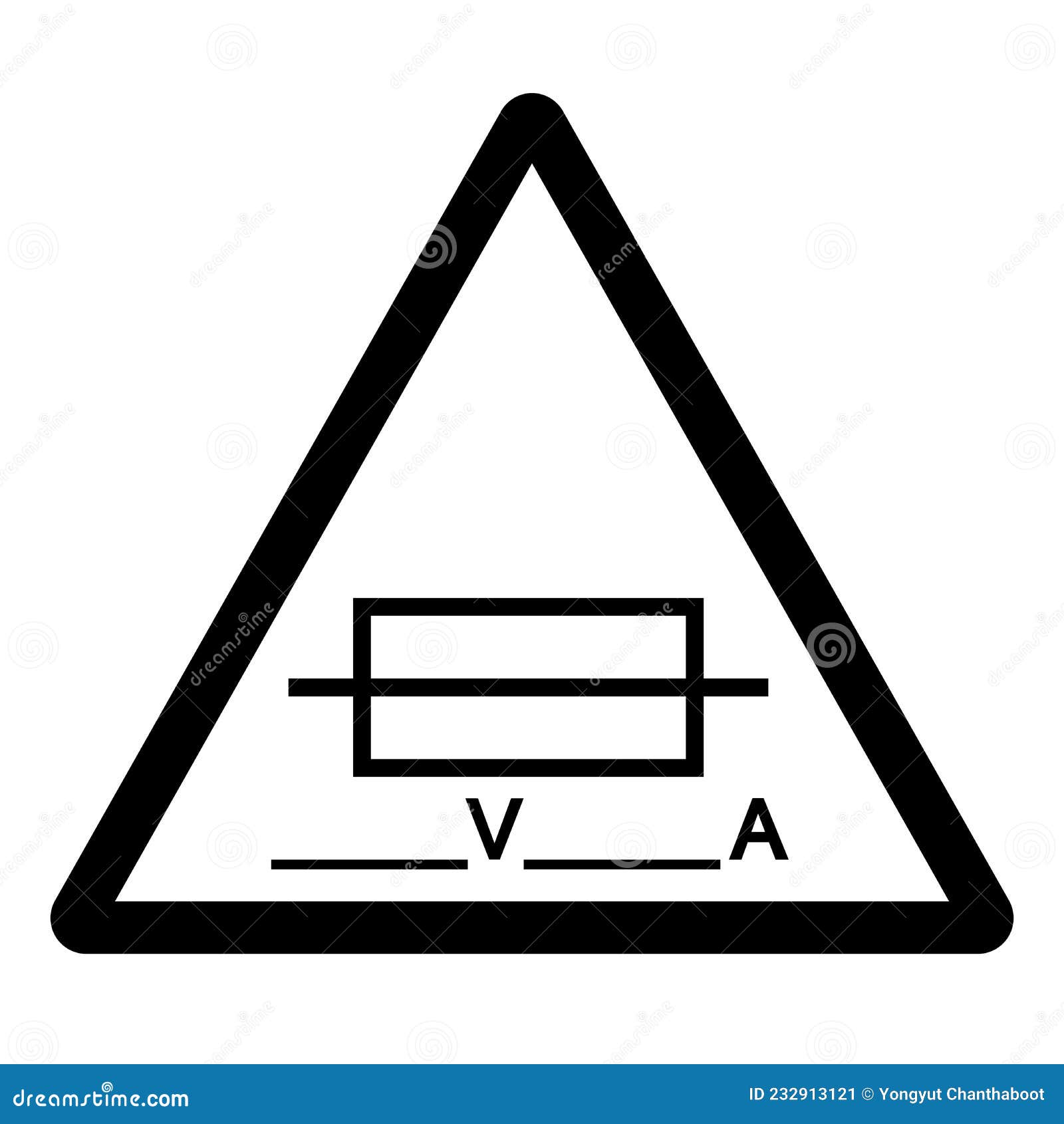 Fuse Writable Symbol Sign, Vector Illustration, Isolate on White ...