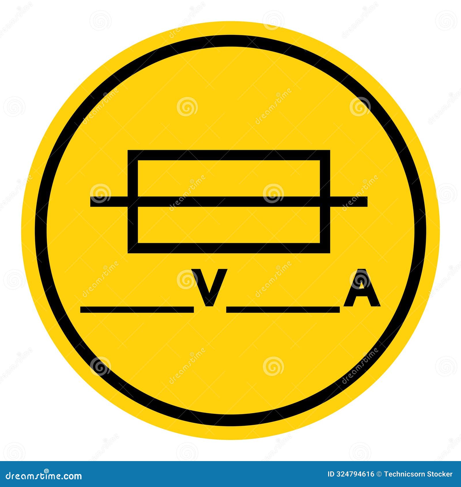Fuse (Writable) Symbol Sign, Vector Illustration, Isolate on White ...