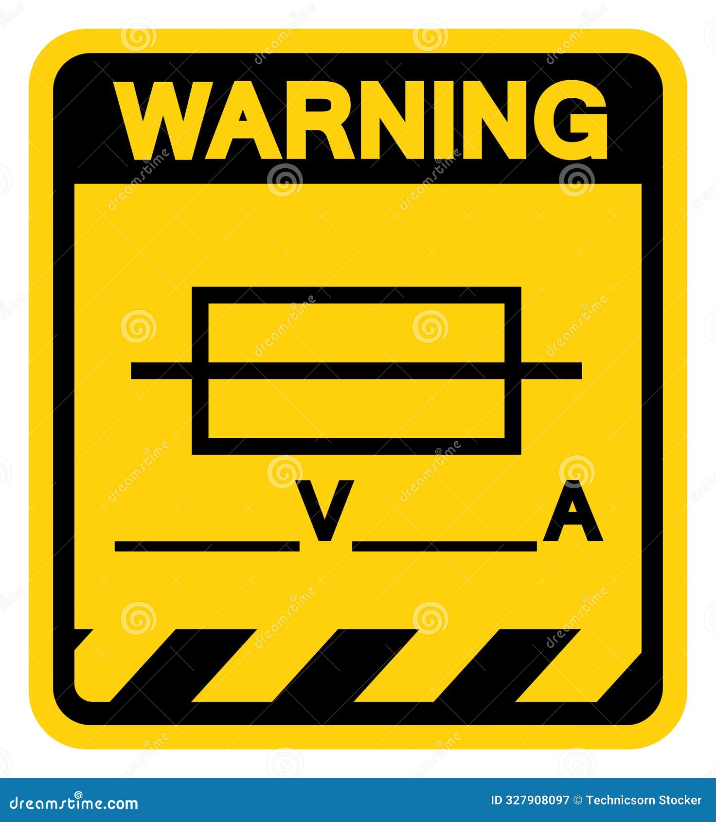 Fuse (Writable) Warning Sign, Vector Illustration, Isolate on White ...
