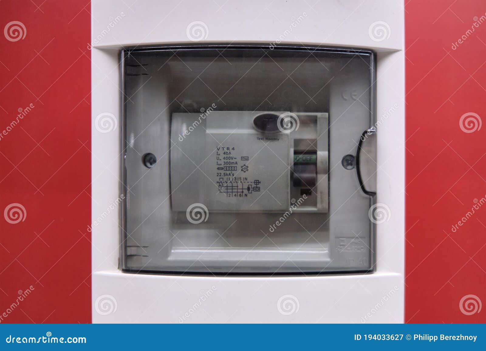 Consumer Unit With Automatic Fuses And Switchboard With Circuit ...