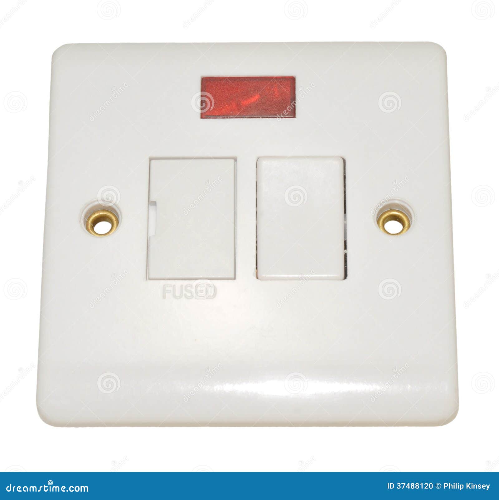 Fused Wall Switch Fitting stock photo. Image of appliance - 37488120