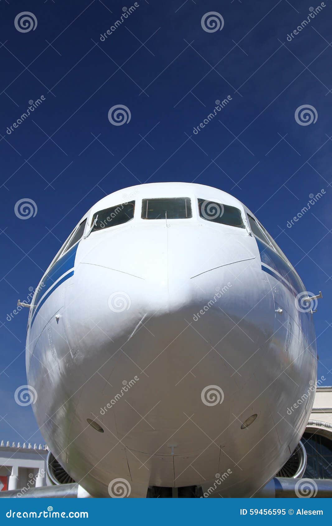 The Fuselage of the Aircraft Stock Image - Image of white, airline ...