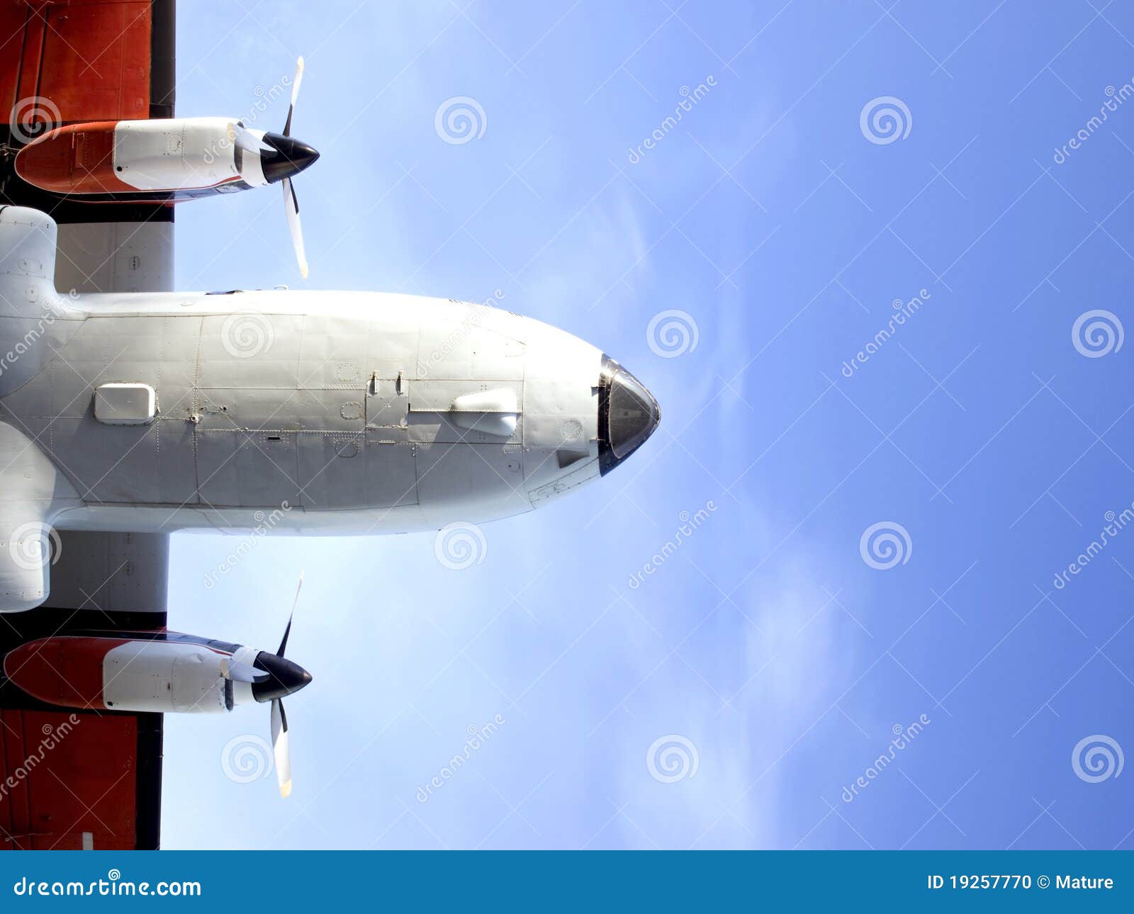 The Fuselage Of The Aircraft And Two Engines Stock Photo - Image of ...