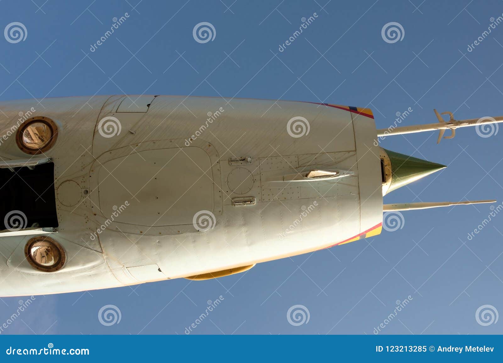 Fuselage Of An Old Military Amphibious Aircraft Stock Photo ...