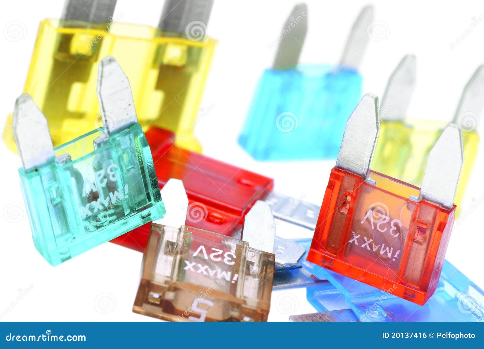 Fuses To Protect The Wiring And Electrical Equipment Royalty-Free Stock ...