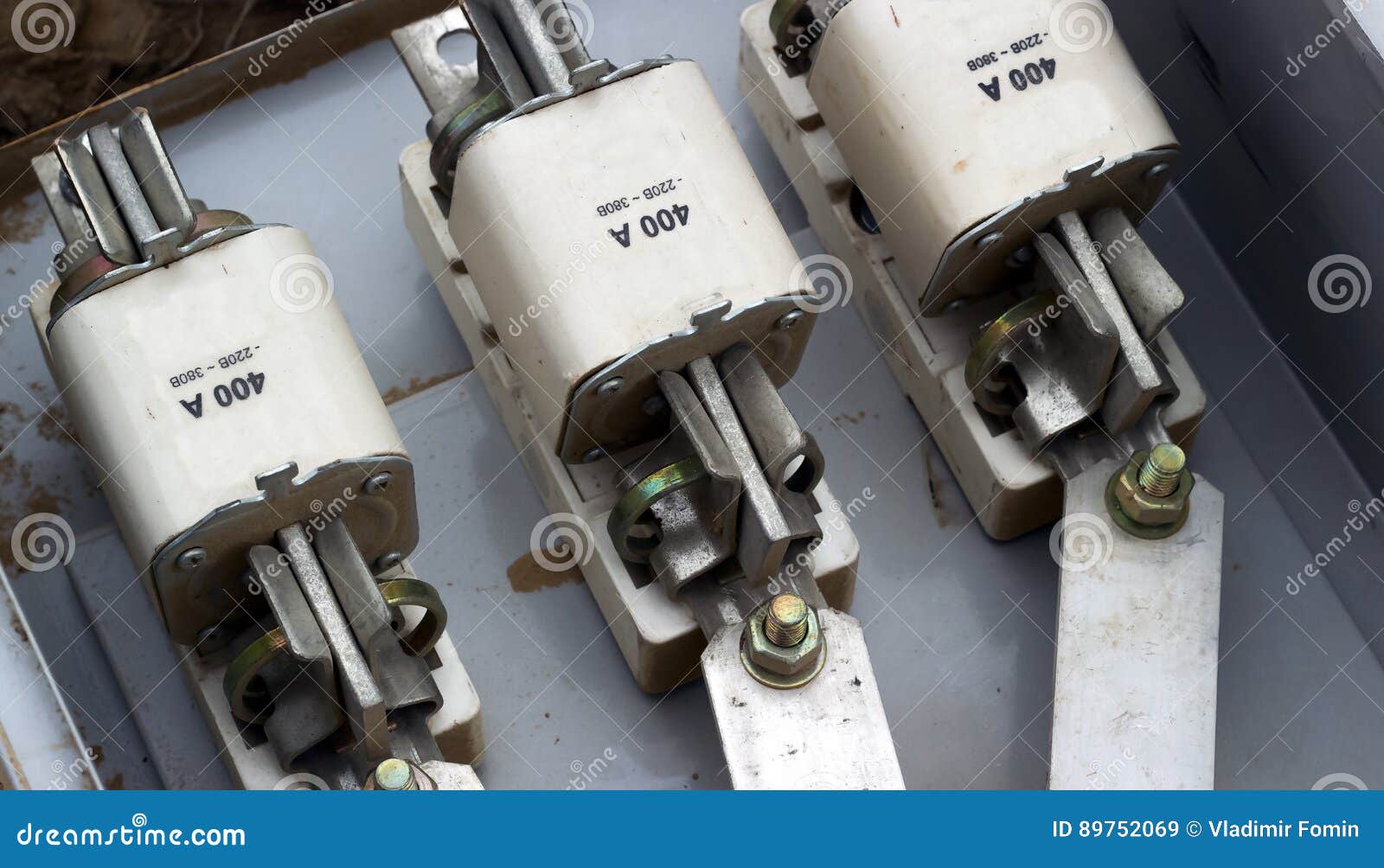 Fuses To Protect The Wiring And Electrical Equipment Royalty-Free Stock ...