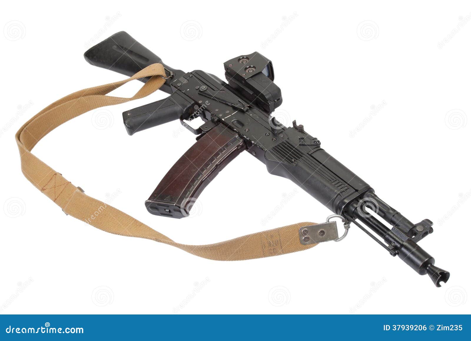 Fusil D'assaut Moderne Sur Le Blanc Photo stock - Image du armée, canon ...