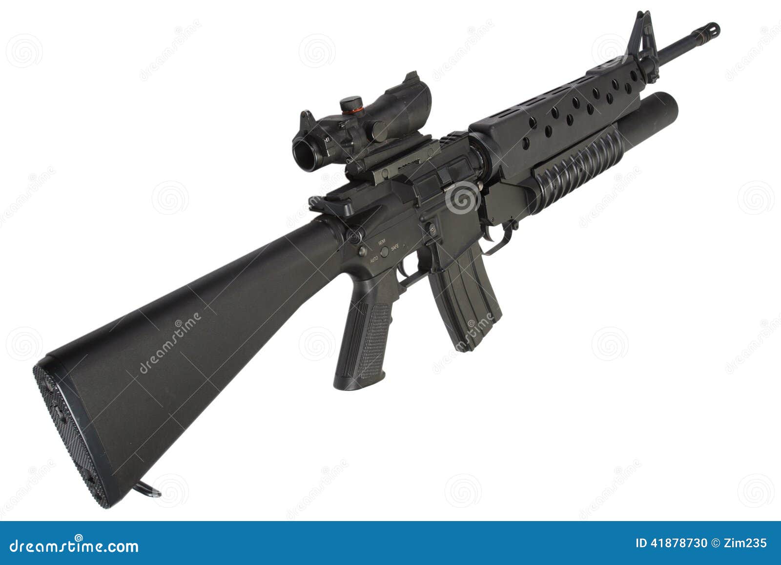 Fusil M16 Avec Un Lance-grenades M203 Photo stock - Image du soldat ...