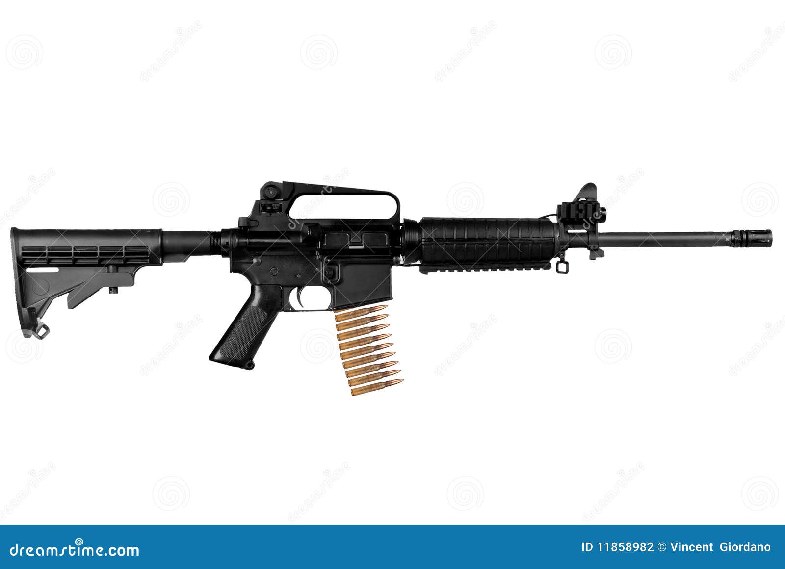 Fusil militaire photo stock. Image du baril, métal, guerre - 11858982