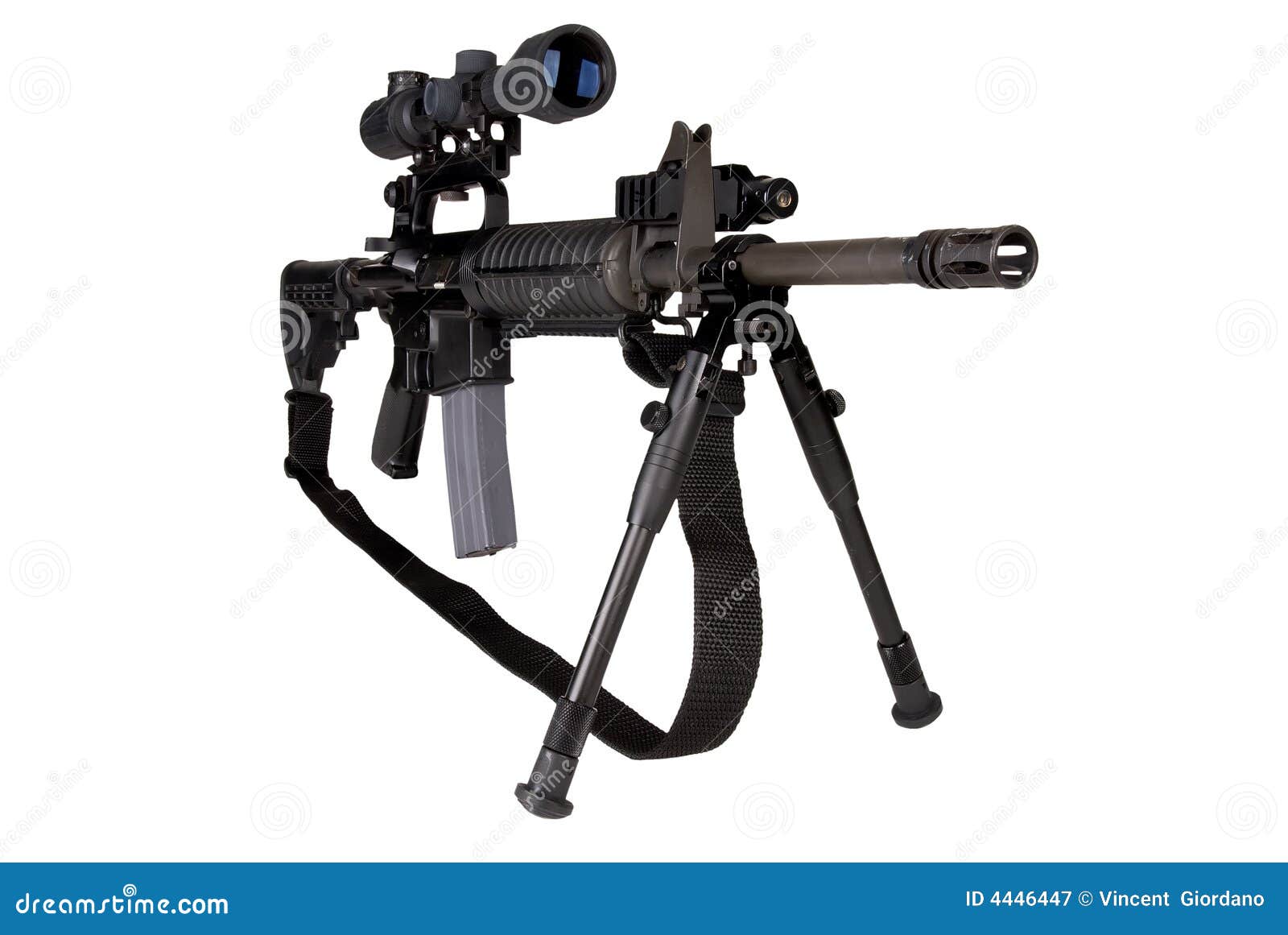 Fusil militaire image stock. Image du métal, canon, guerre - 4446447