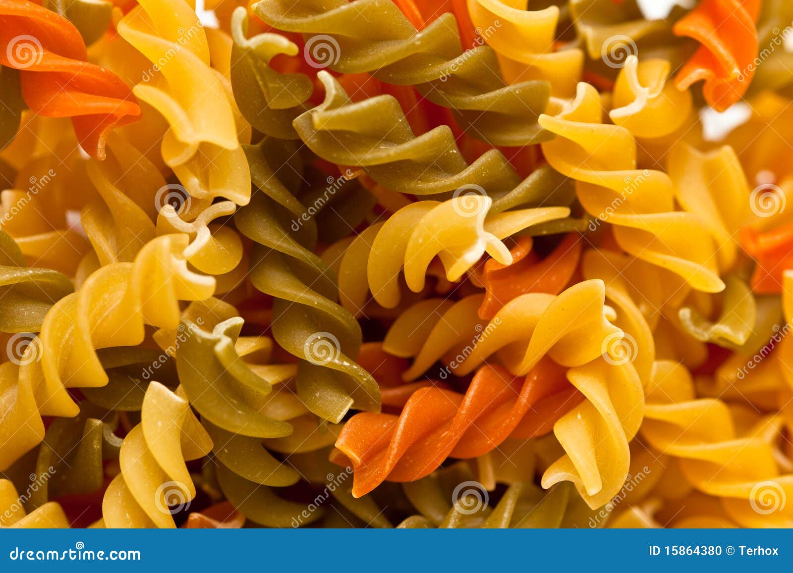 Fusili pasta stock photo. Image of green, wheat, shape - 15864380