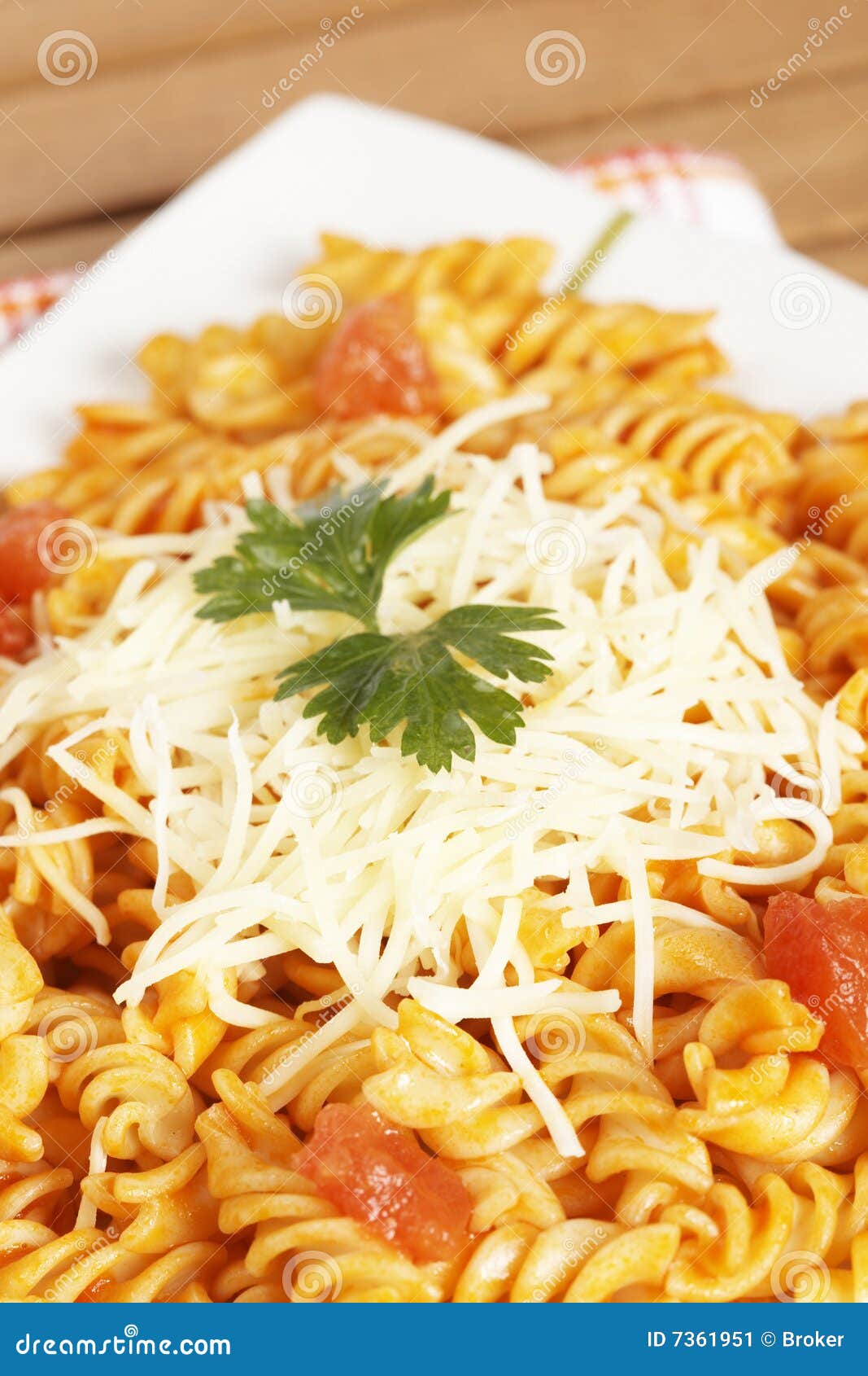 Fusilli stock image. Image of italian, fettuccini, dish - 7361951