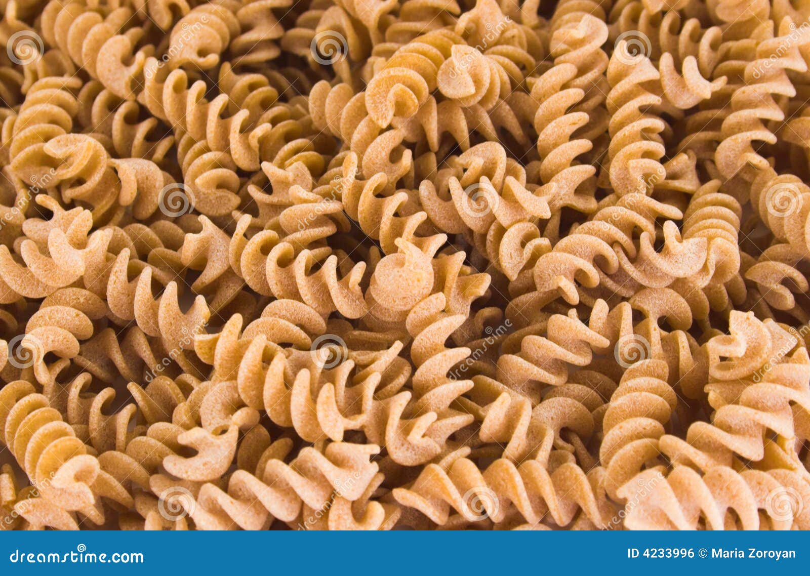 Fusilli pasta stock photo. Image of orange, brown, food - 4233996