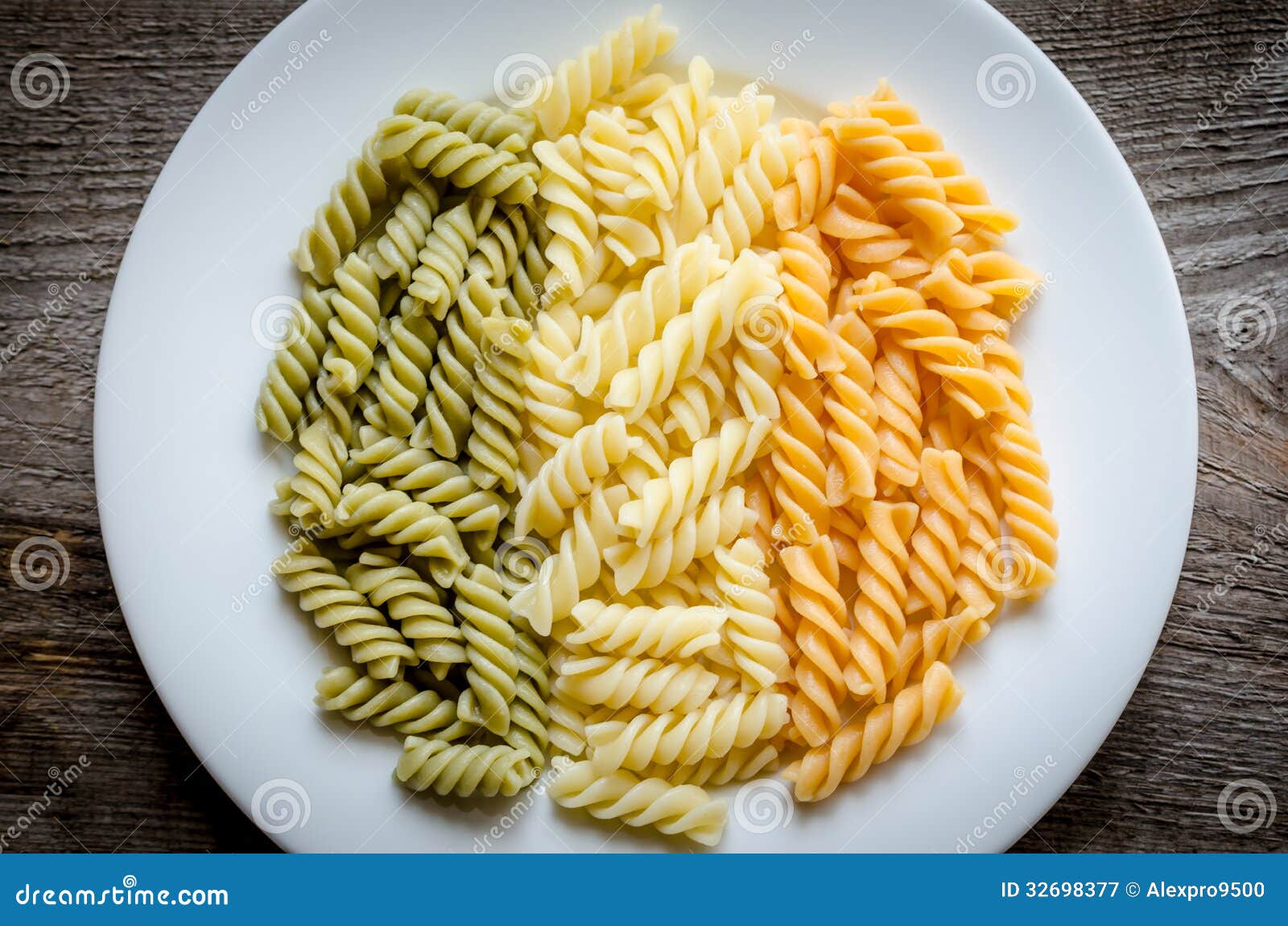 Fusilli pasta stock image. Image of penne, noodle, plate - 32698377
