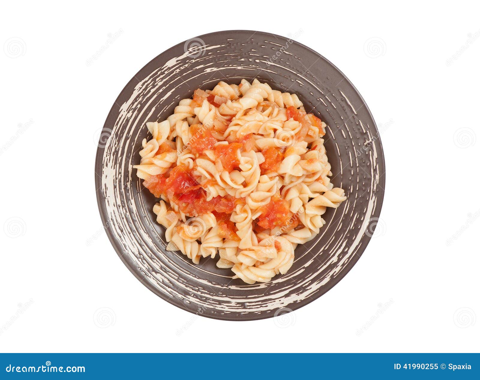 Fusilli Pasta with Tomato Sauce Stock Image - Image of cooked, dish ...
