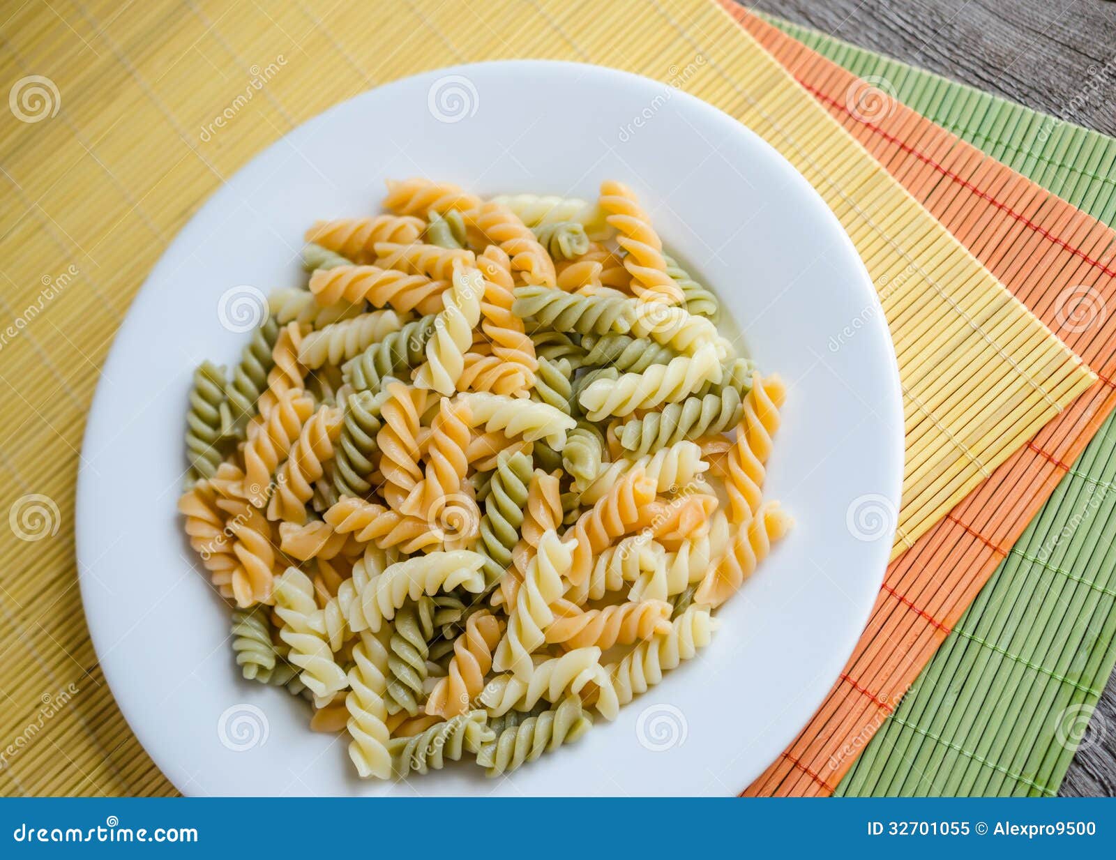 Fusilli pasta stock image. Image of cuisine, close, macro - 32701055