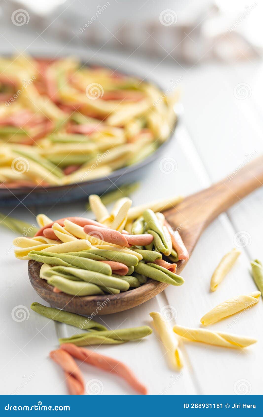Fusilli Pugliesi. Italian Twisted Pasta Stock Image - Image of ...