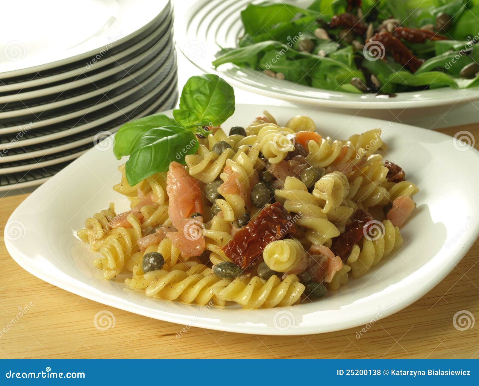 Fusilli salad stock photo. Image of pasta, salad, traditional - 25200138