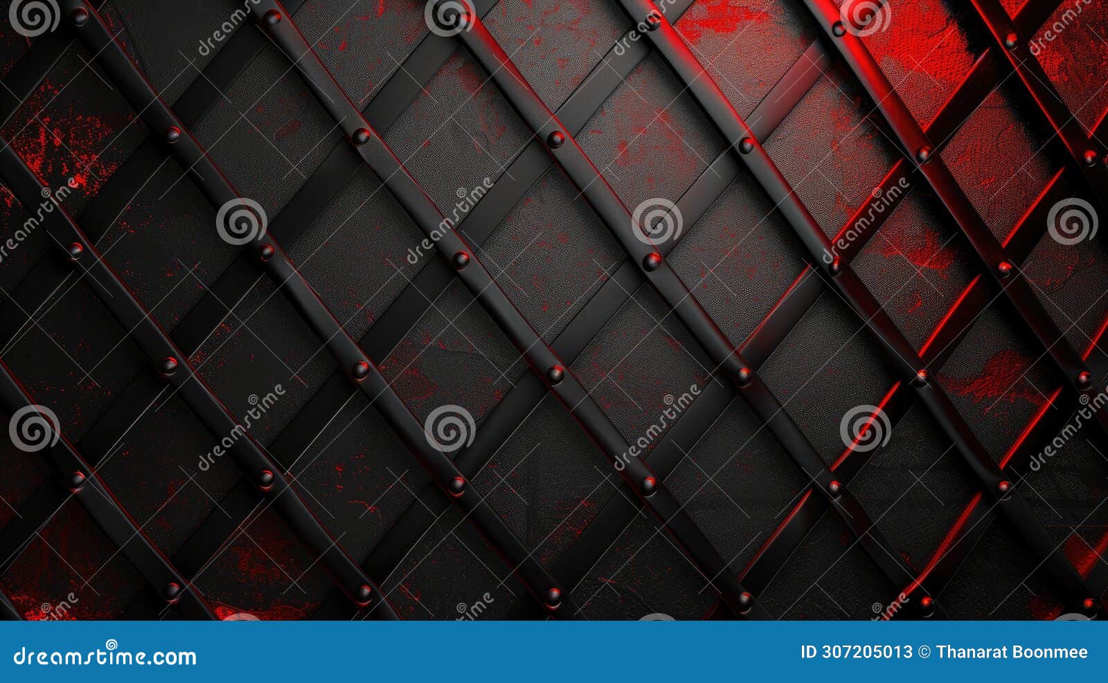 The Fusion of Black and Red Metal Textures Forms a Bold and Dynamic ...
