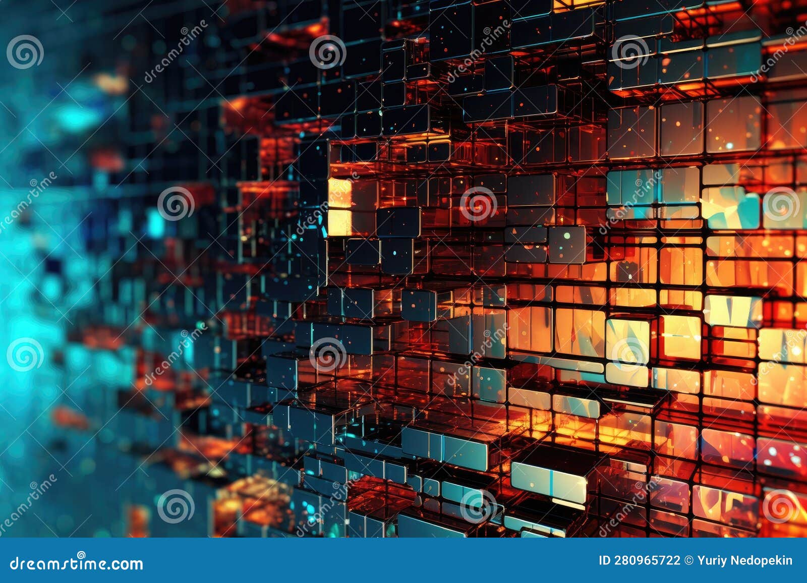 Fusion of Geometric Shapes, Metallic Surfaces, and Illuminated Lines ...