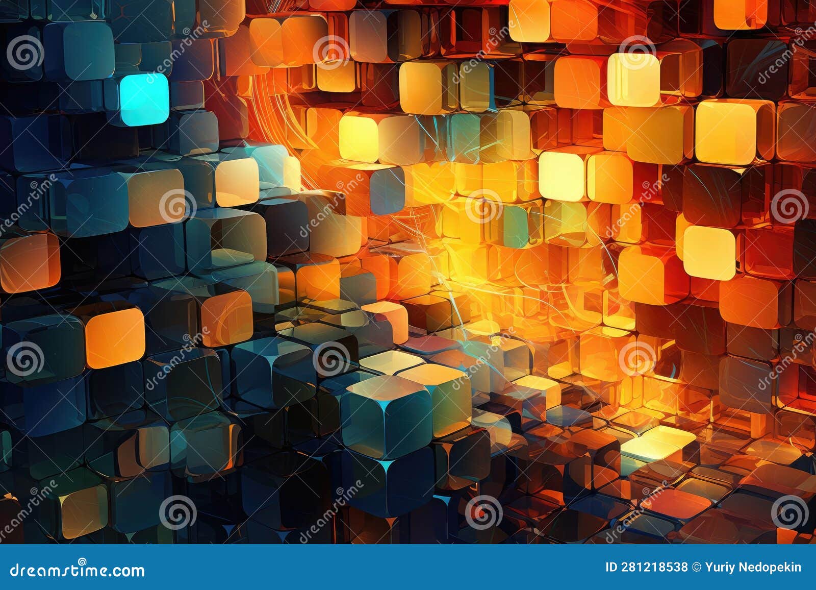 Fusion of Geometric Shapes, Metallic Surfaces, and Illuminated Lines ...