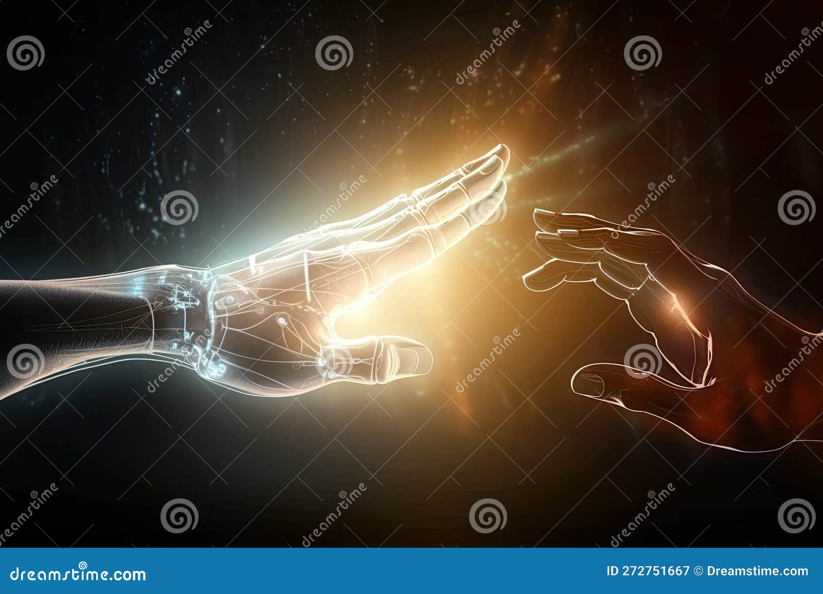 Modern Take on the Creation of Adam Stock Illustration - Illustration ...