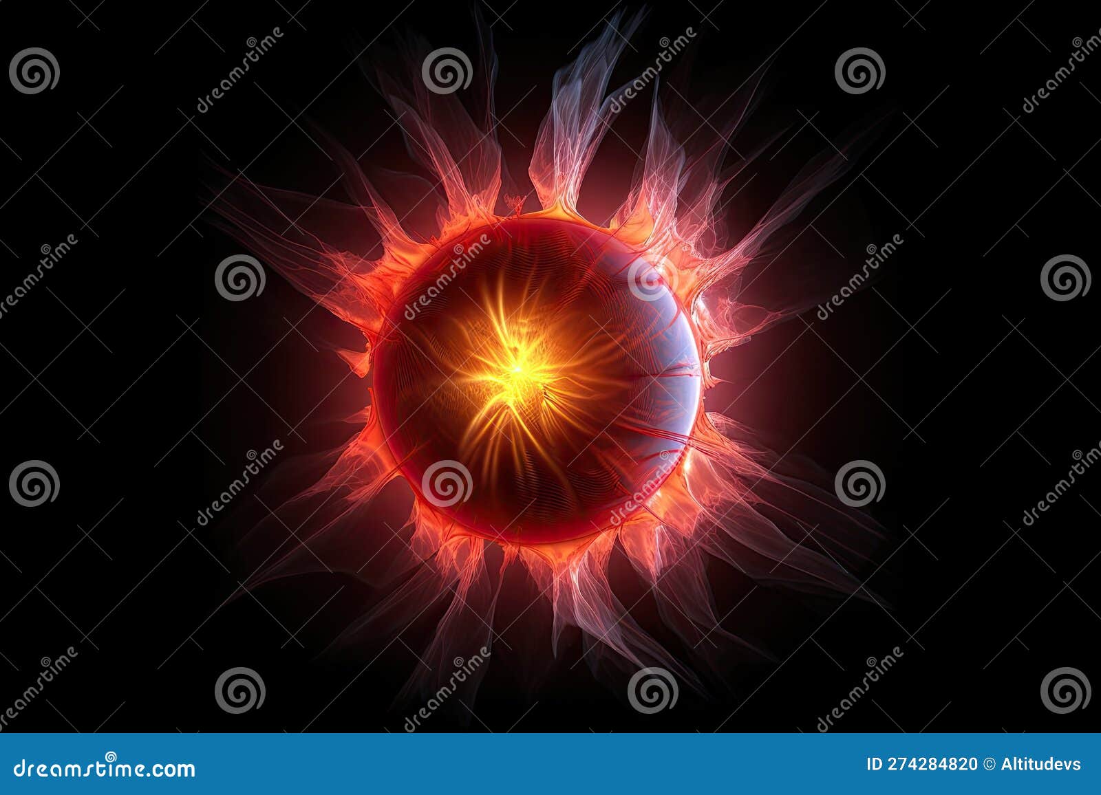 The Fusion of Hydrogen into Helium in the Core of a Star, Bringing it ...