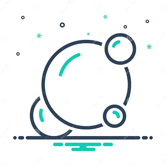 Mix Icon for Fusion, Nuclear and Molecular Stock Vector - Illustration ...