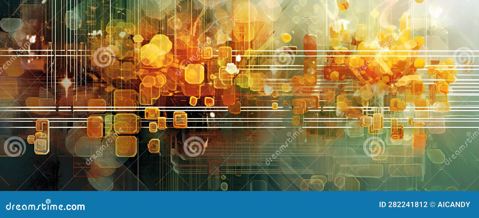 Fusion of Natural Elements and Technological Circuits on an Abstract ...