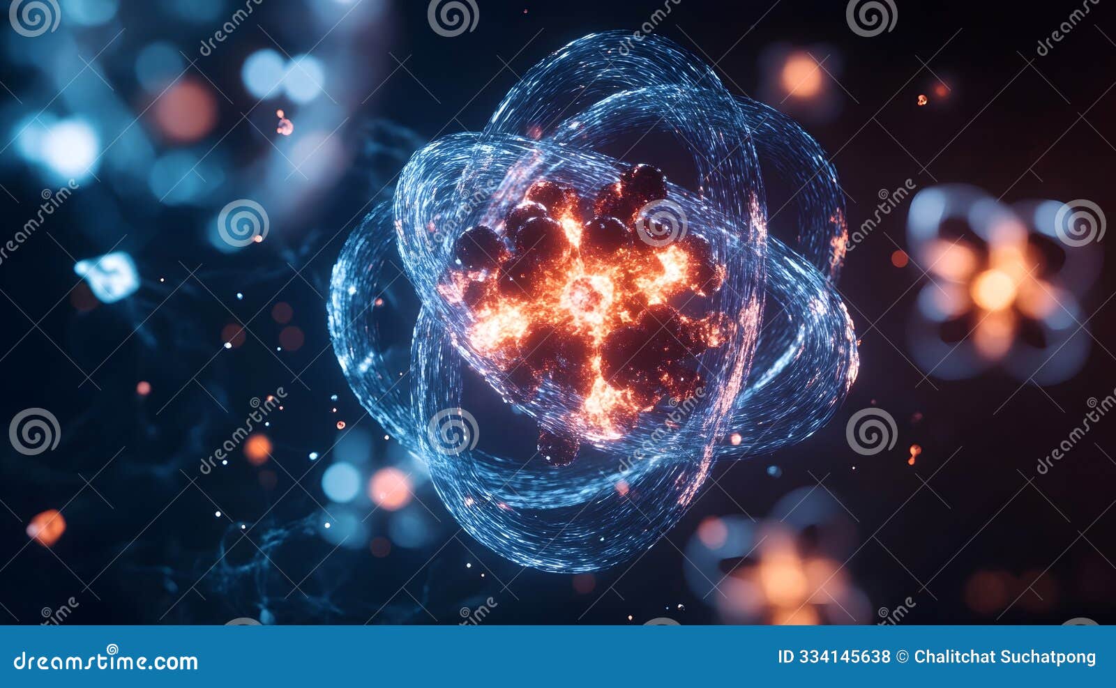 Fusion of Nuclear Fission and Atomic Particles Visualizing Complex ...