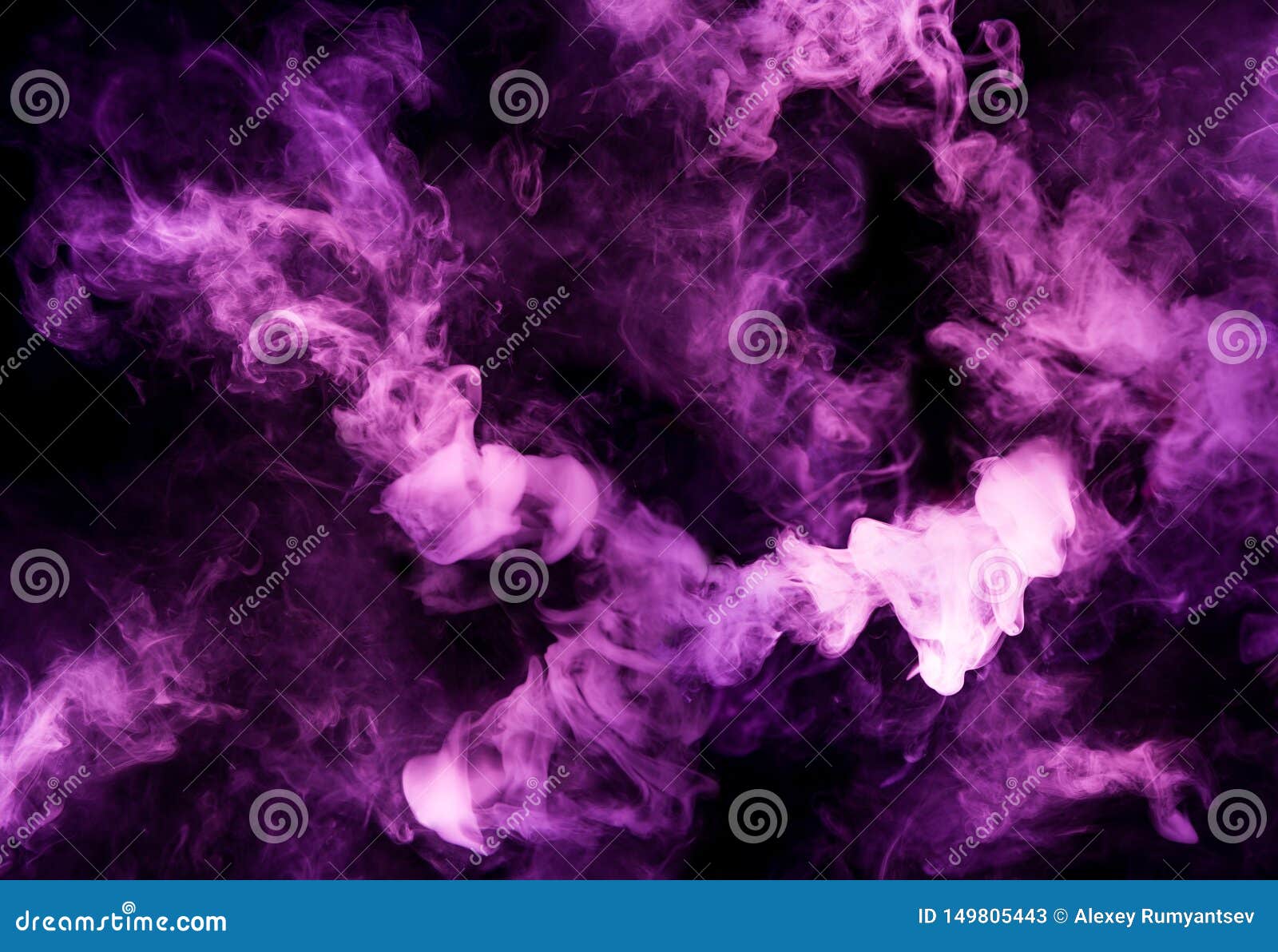 Fusion of Purple Smoke in Motion Stock Image - Image of background ...