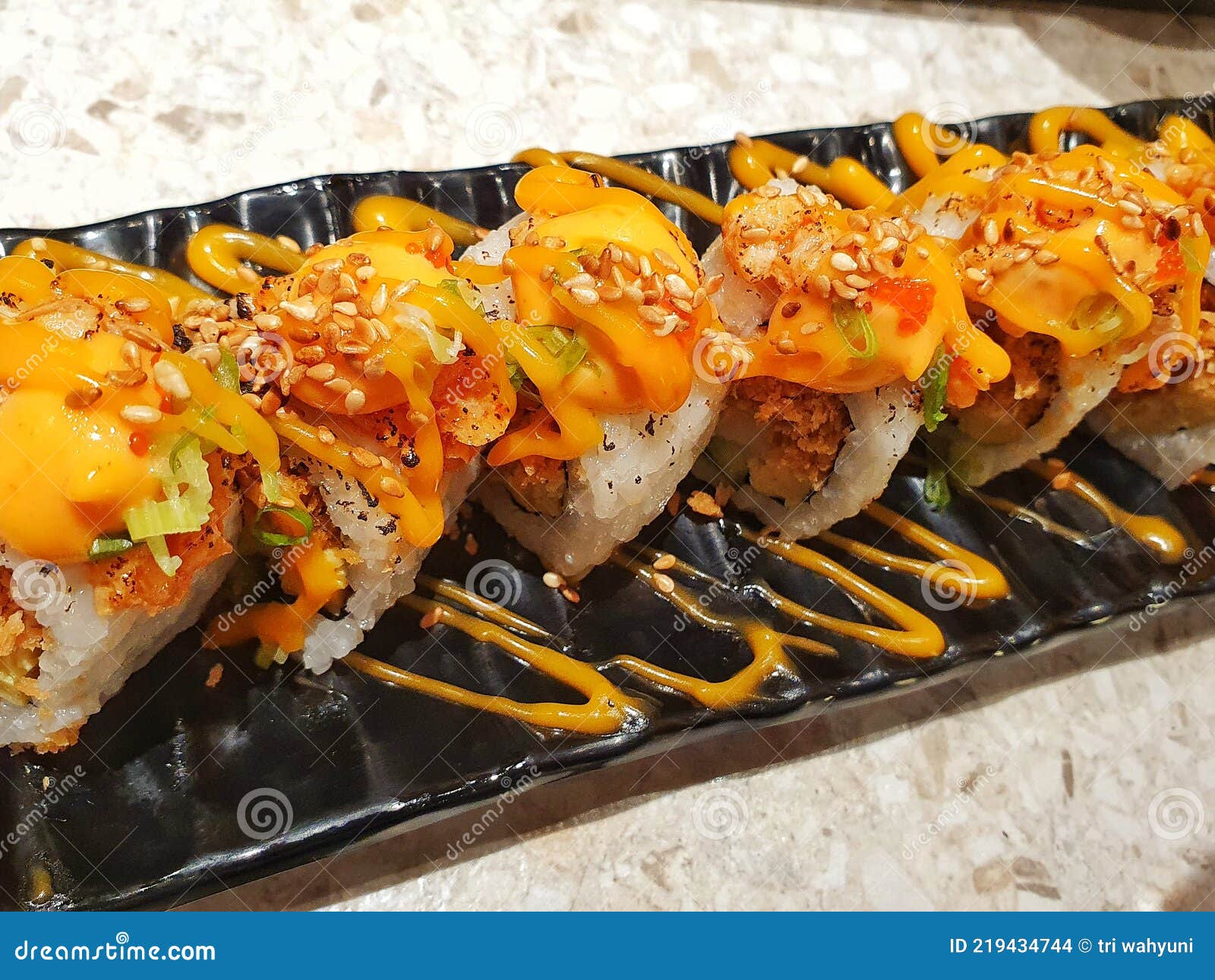 Fusion shusi rolls stock photo. Image of shusi, roll - 219434744