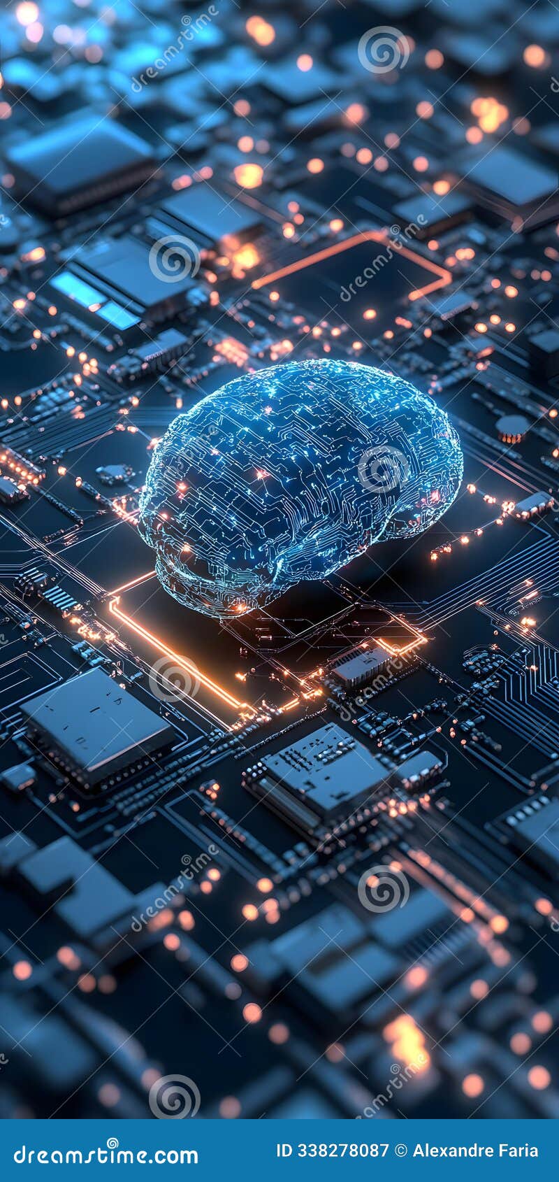 Human Cognition Brain And DNA Logo Design Cartoon Vector ...