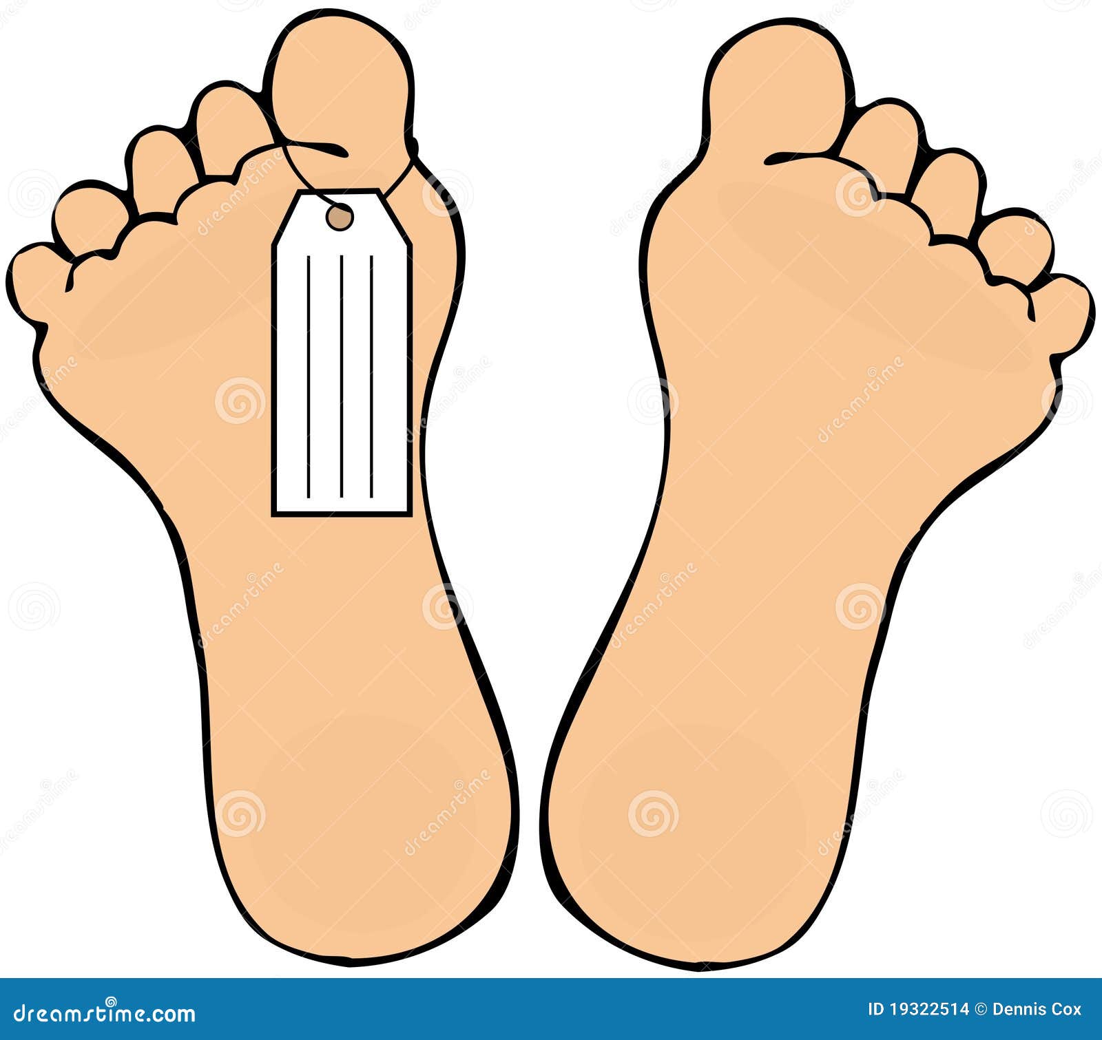 Fuss-Marke stock abbildung. Illustration von abbildung - 19322514