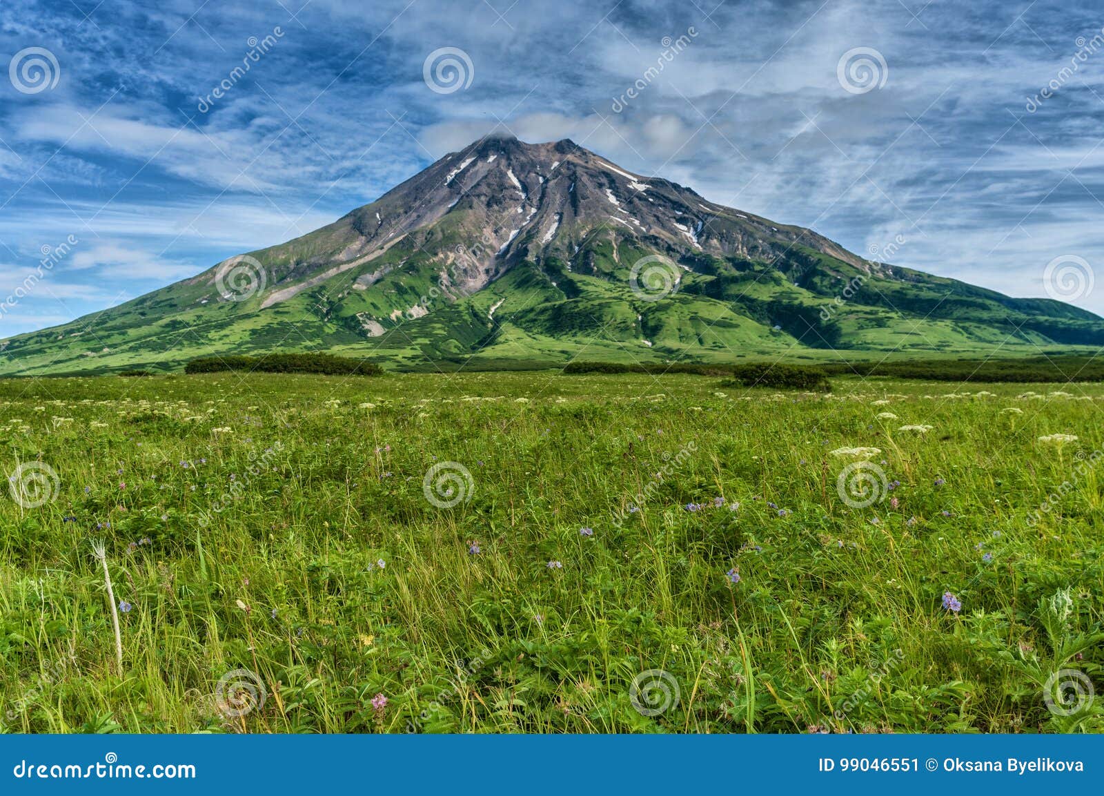 Fuss Peak Volcano, Paramushir Island, Russia Stock Image - Image of ...