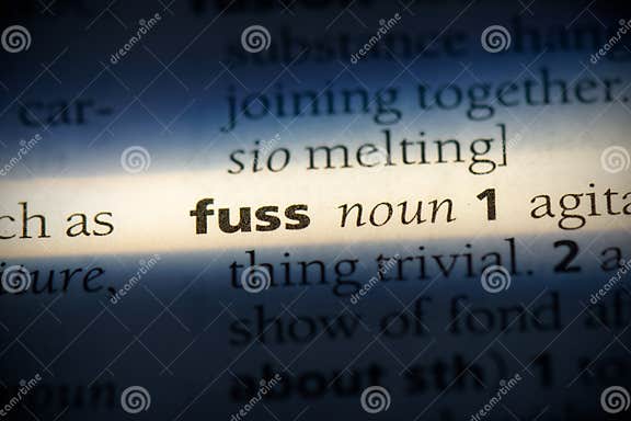 Fuss stock photo. Image of focus, idea, paper, word - 161577454