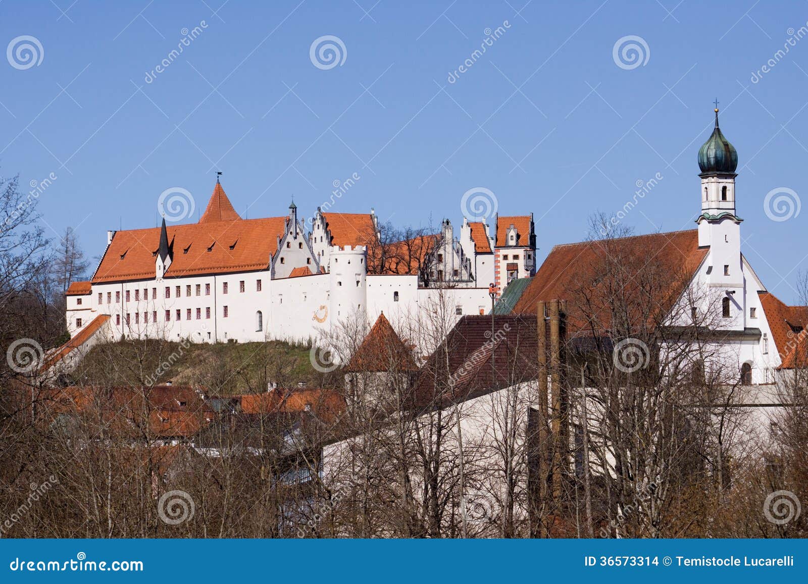 Fussen castle stock photo. Image of heritage, landmark - 36573314